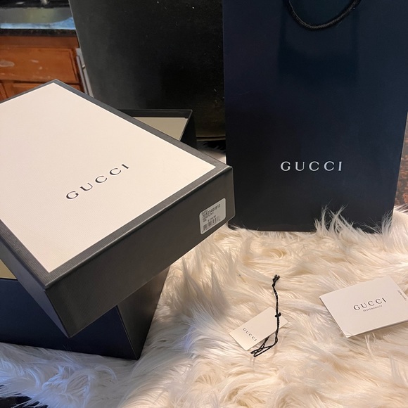 Gucci | Shoes | Gucci Shoe Box With Taggs And Shopping Bag | Poshmark